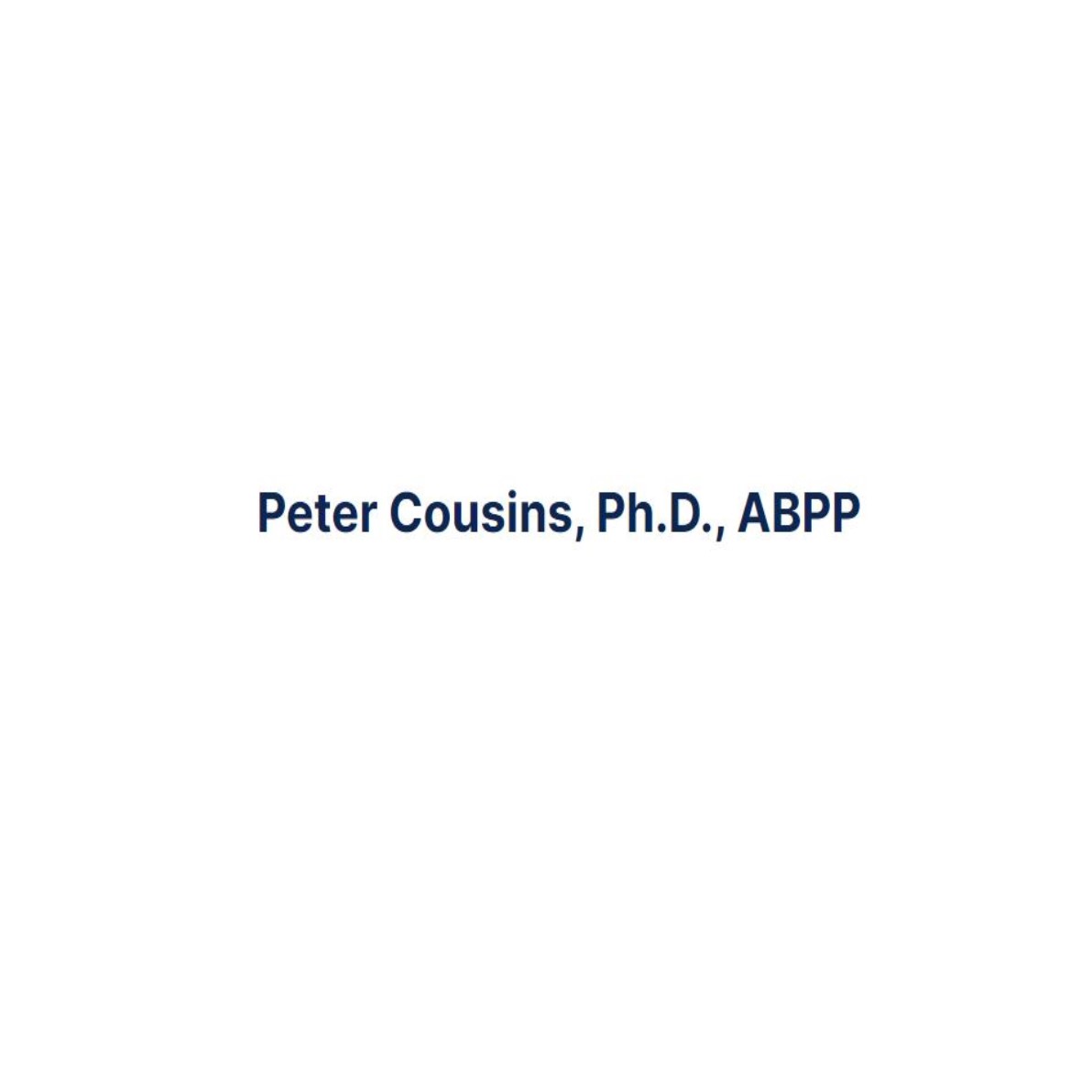 Peter Cousins, PhD - Houston, TX 77098